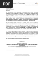 Modelo de Apercibimiento Por Llegada Tardes Reiteradas. | PDF