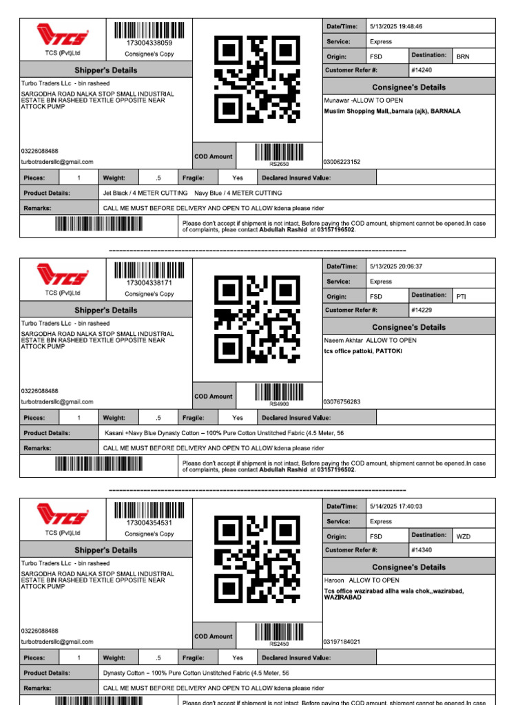 Tcs Offer Label | PDF