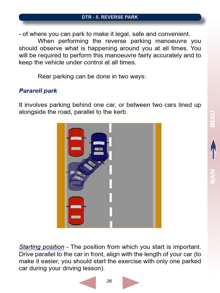 UK Reverse Parking Maneuvers Guide | PDF | Road | Vehicles