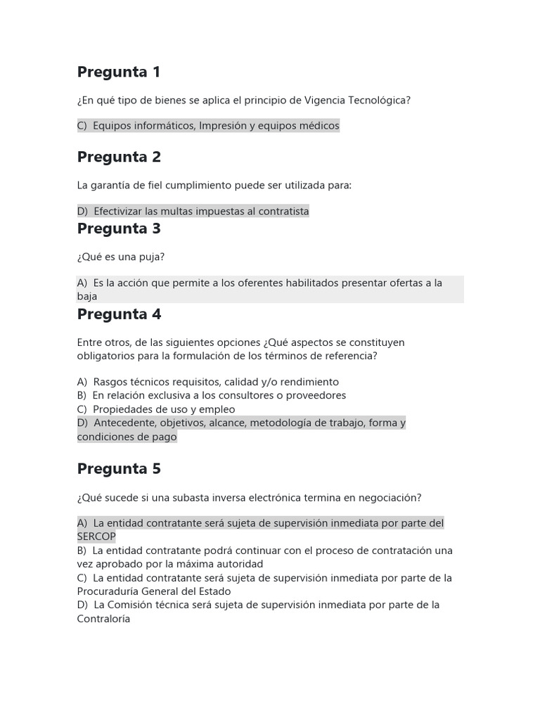 Pregunta Sercop2025 | PDF | Subasta | Presupuesto