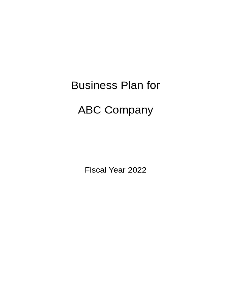 ABC Corp's Business Plan Development | PDF | Startup Company | Small ...