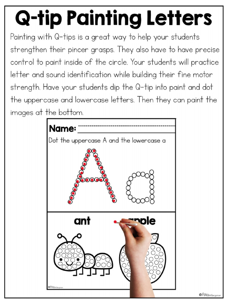 Qtip Painting Letters | PDF