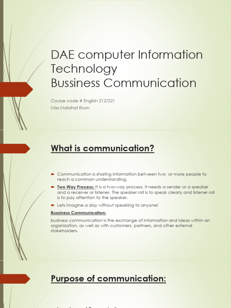Understanding the Purpose of Communication | PDF | Communication ...