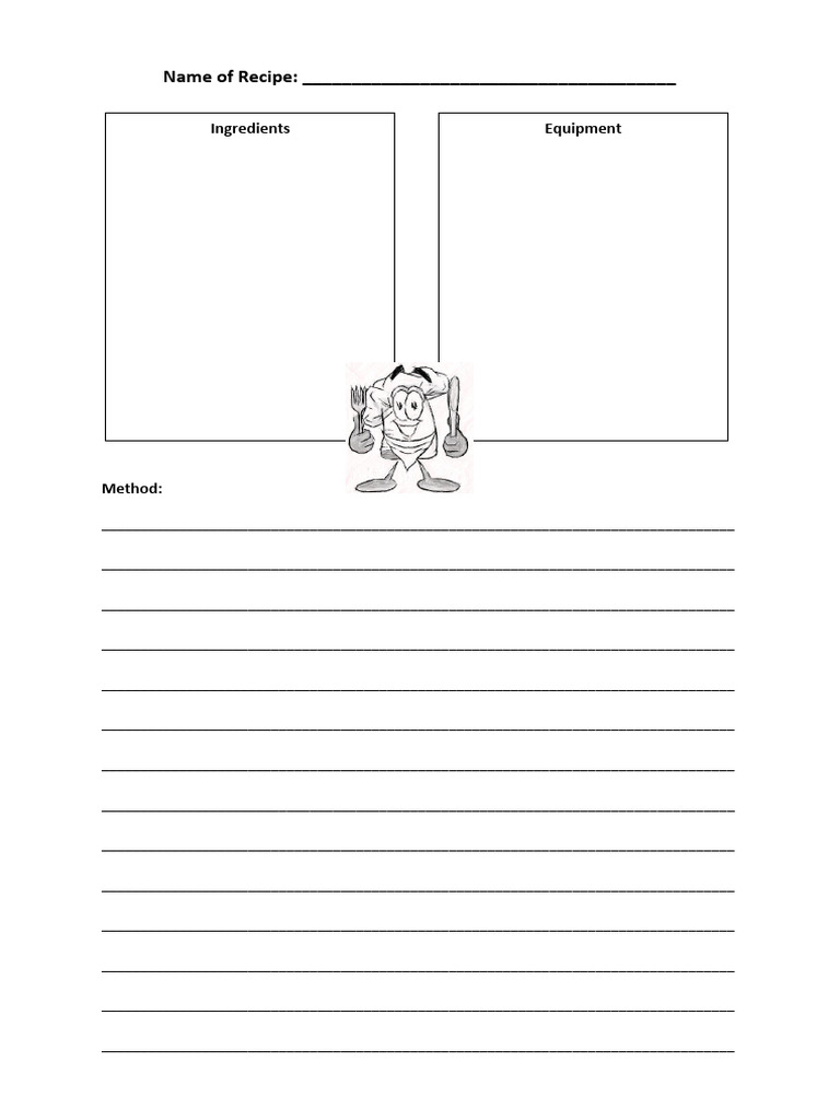 New Recipe Sheet | PDF