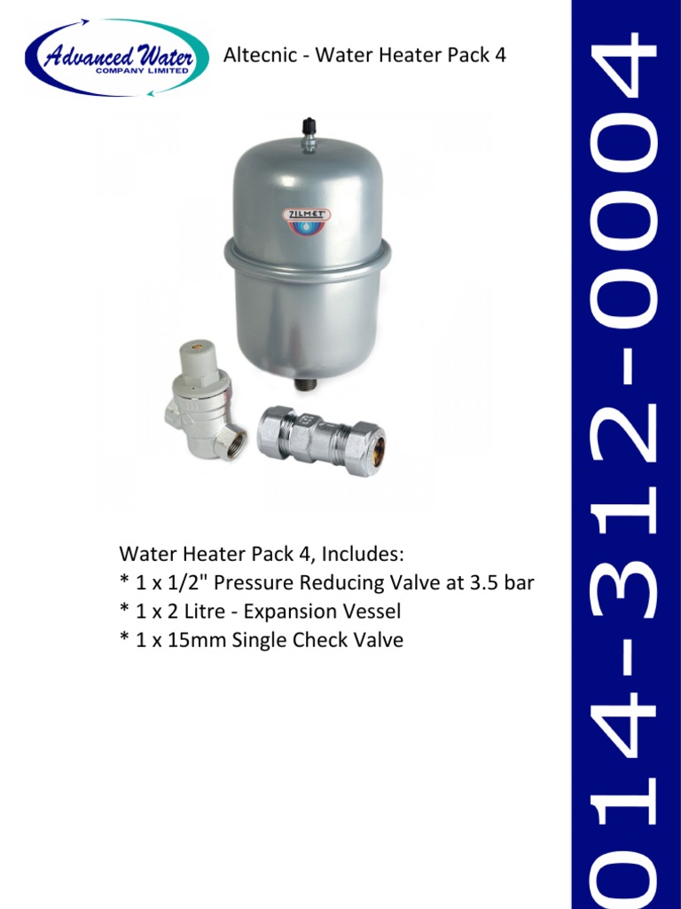 Altecnic Water Heat Pack 4 | PDF