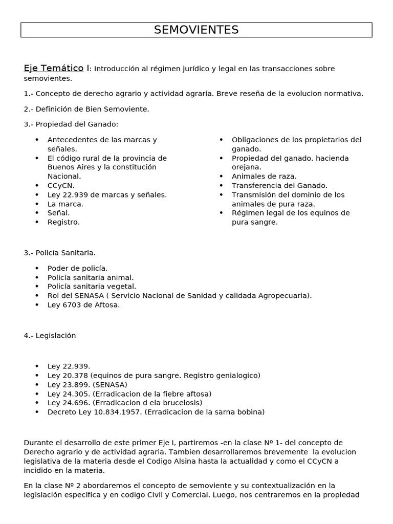Semovientes 042603 | PDF | Propiedad