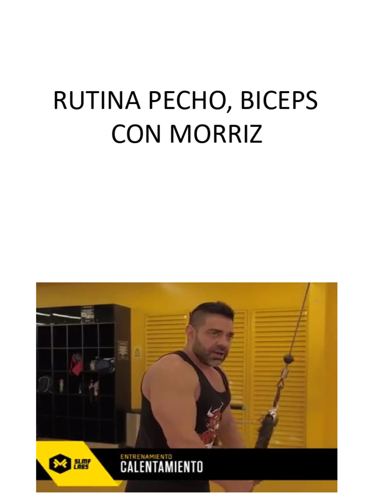 Rutina de Pecho y Bíceps con Morriz | PDF