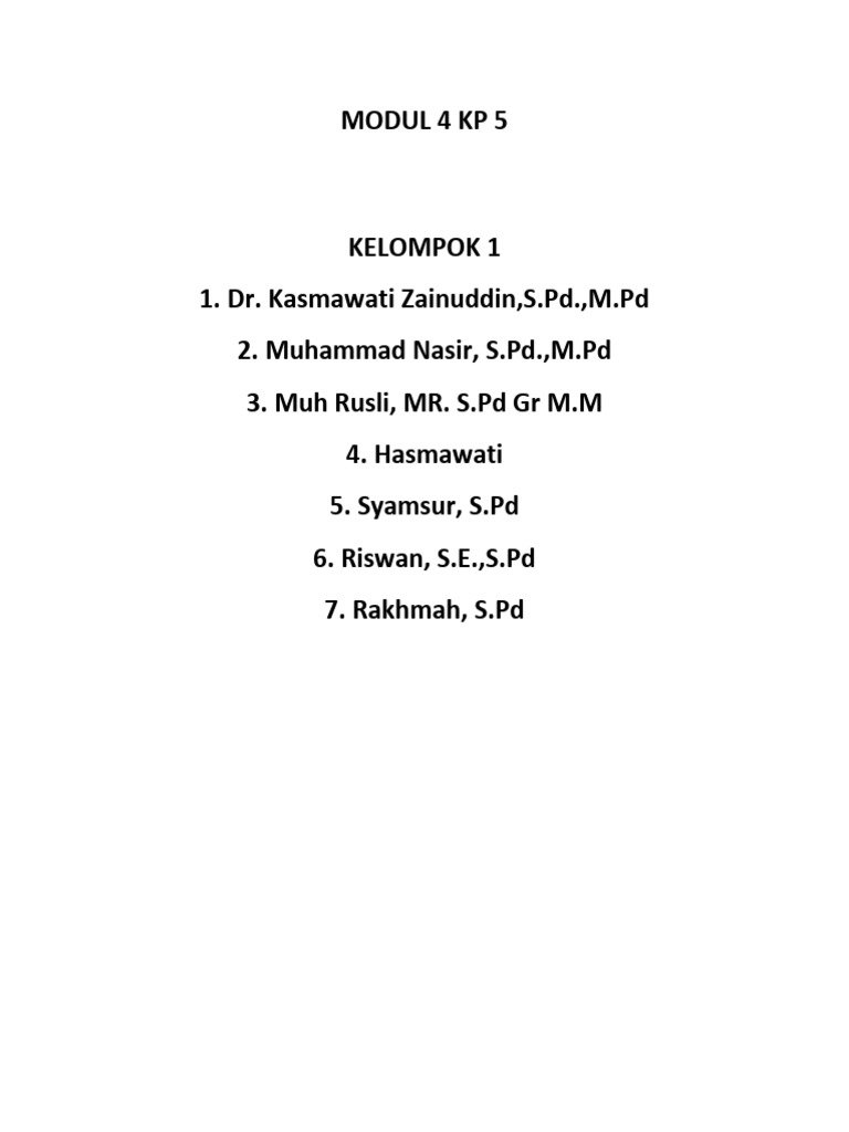 Modul 4 KP 5 | PDF