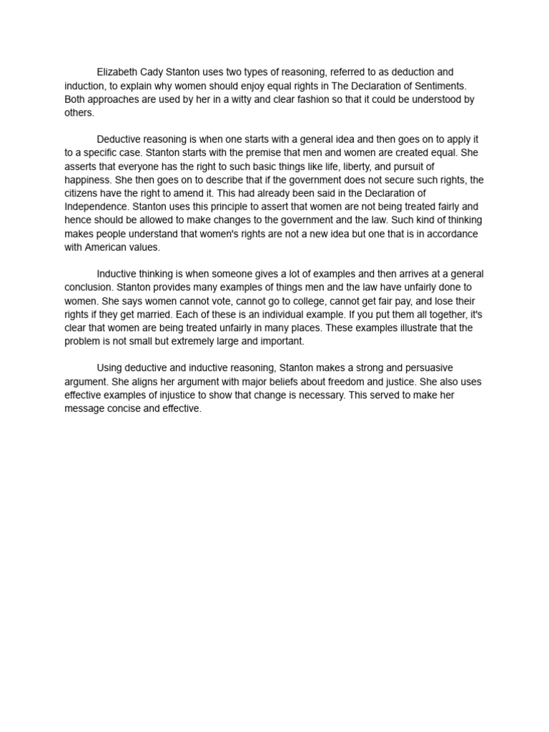The Declaration of Sentiments | PDF