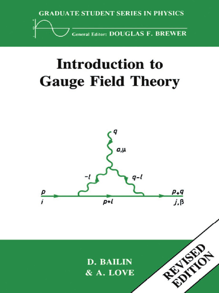 Introduction To Gauge Field Theory | PDF | Field (Physics) | Quantum ...
