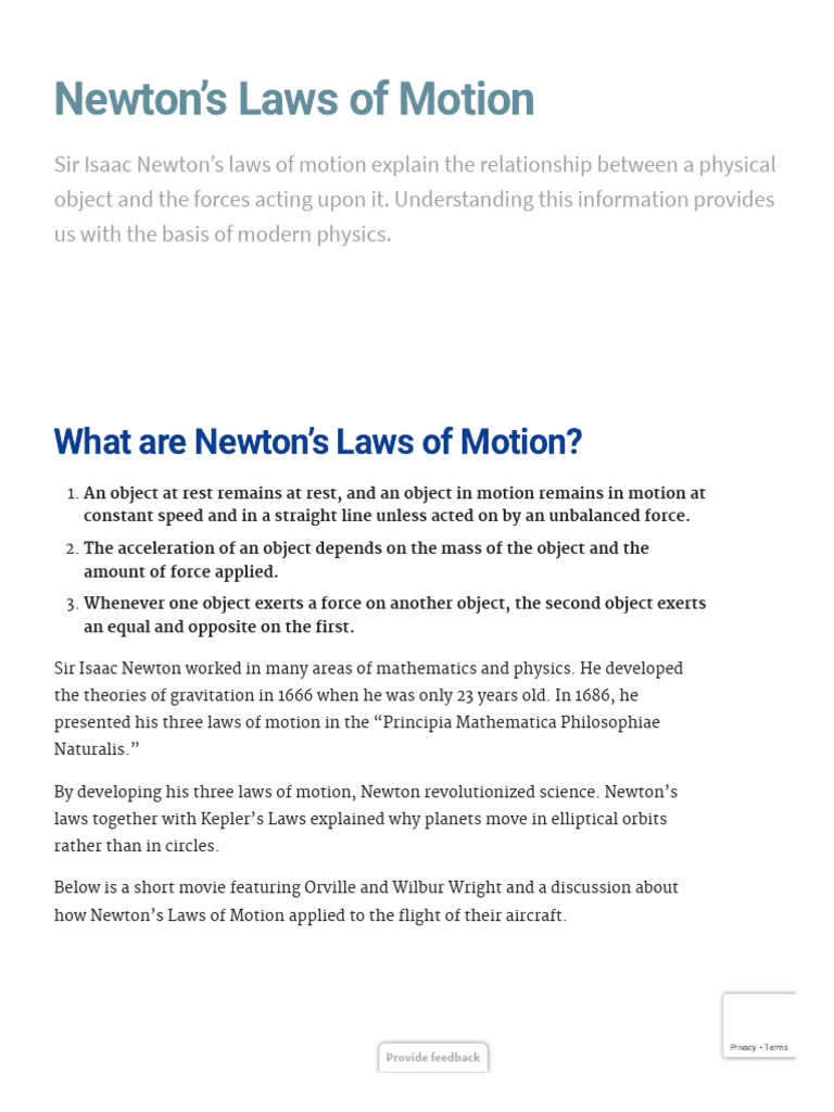 Understanding Newton's Laws of Motion | PDF | Force | Inertia