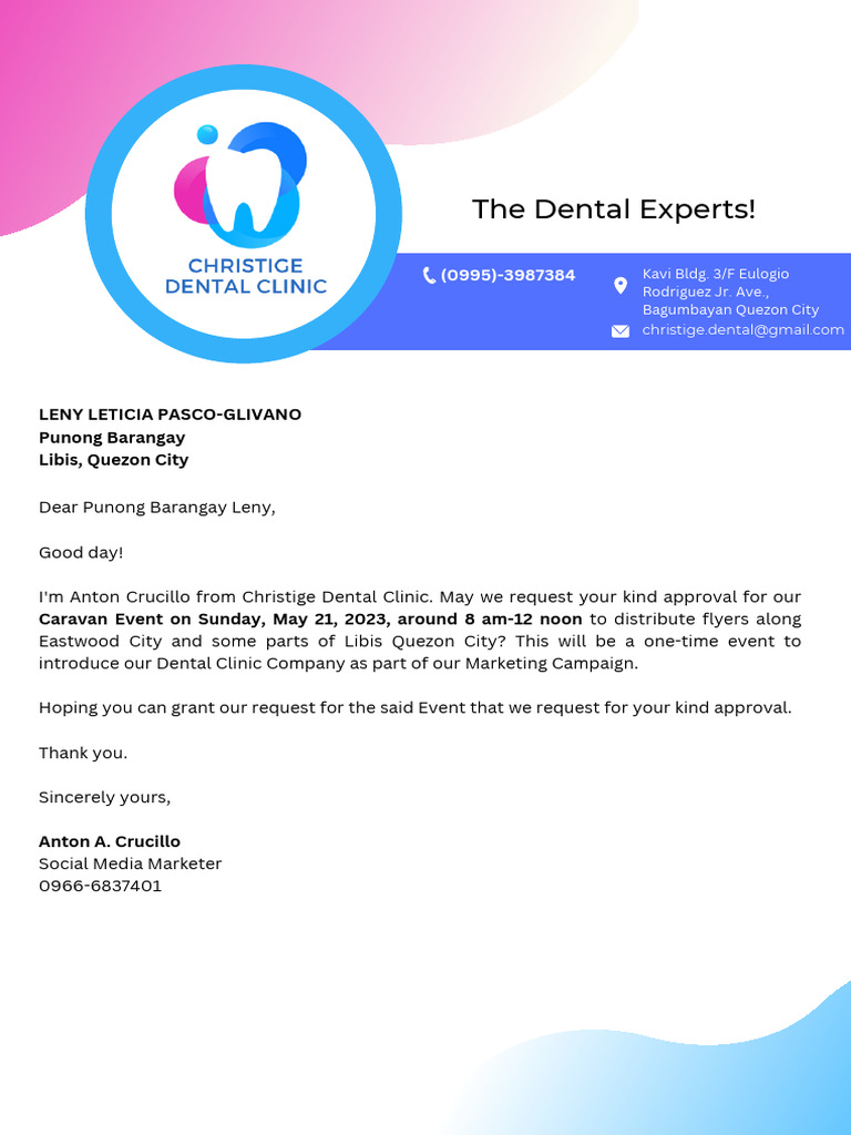 Letter of Intent CDC QC | PDF