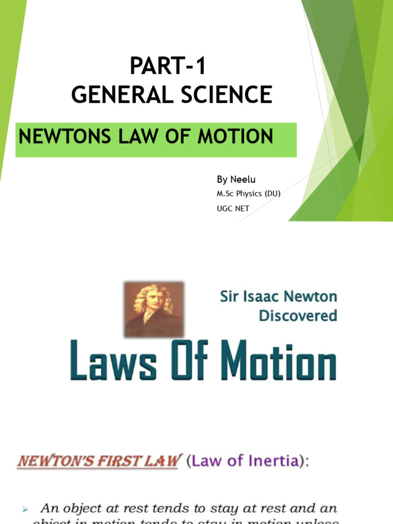 Newton-S Laws of Motion | PDF