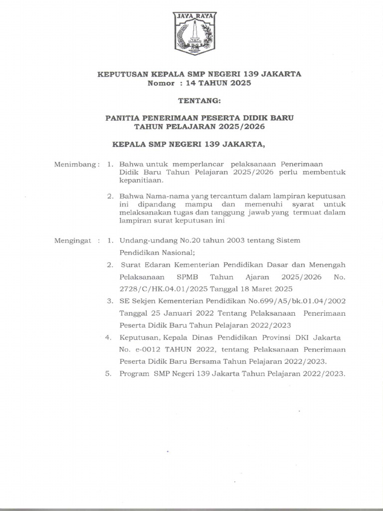 SK PPDB 2025 | PDF