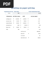 Pricelist Printing | PDF | Office Work | Computing