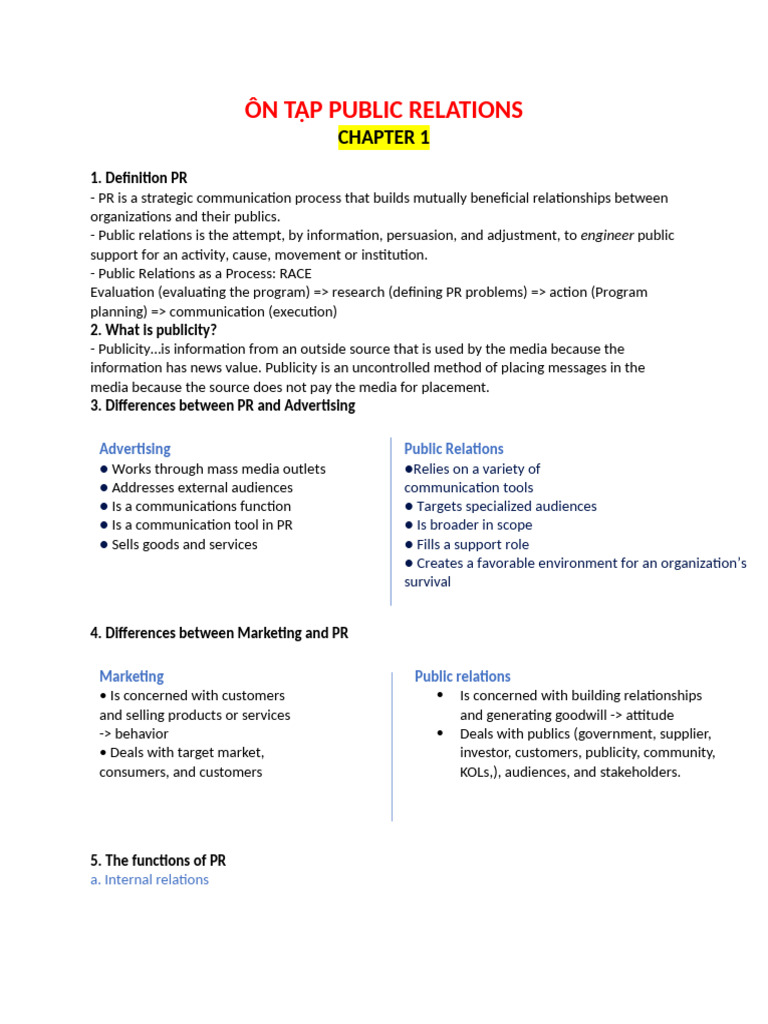 Understanding Public Relations Essentials | PDF | Public Relations ...
