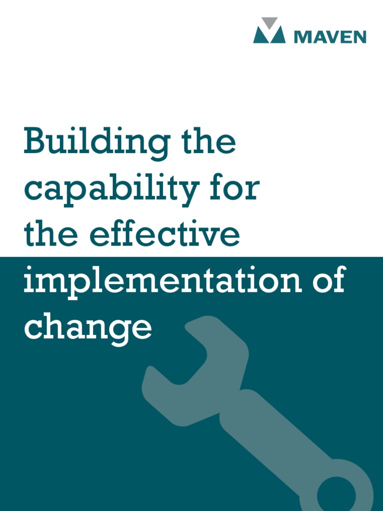 Building Capability For Effective Implementation of Change | PDF ...