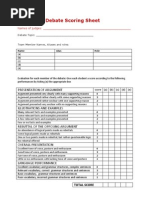 (WSC) Team Debate Guide | PDF | Immigration | English Language