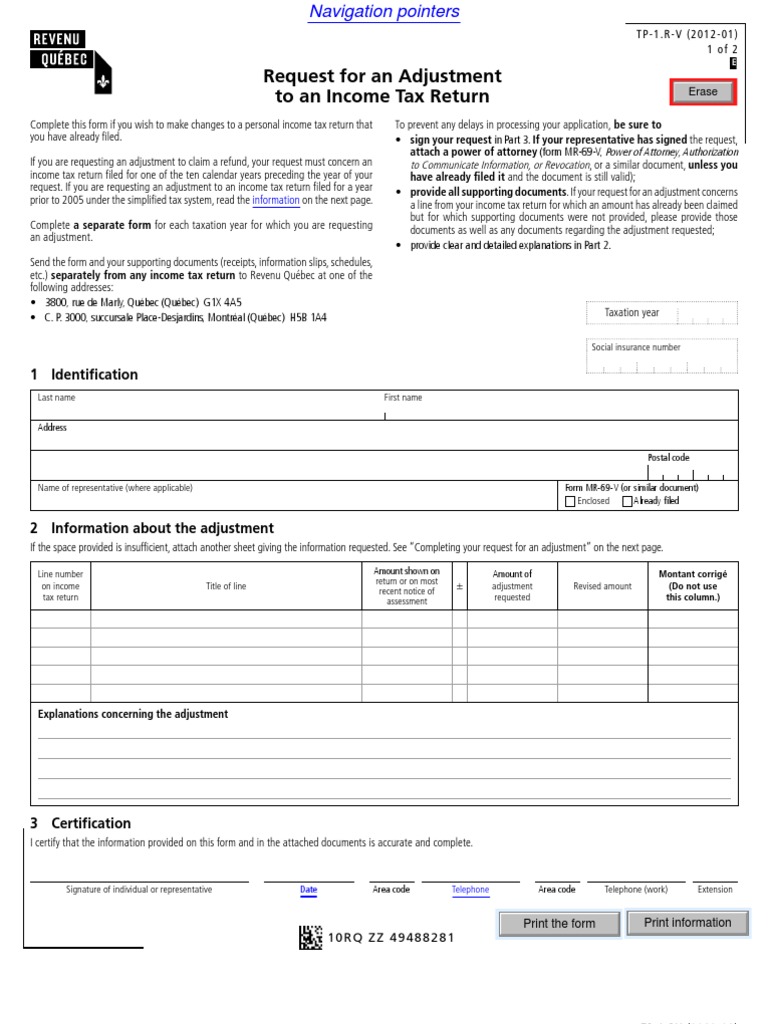 TP 1.r V (2012 01) d8 | PDF | Tax Deduction | Tax Credit