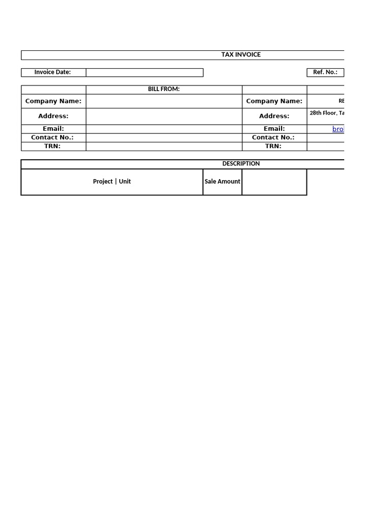 Rfp. Tax Invoice Sample Template | PDF | Invoice | Payments