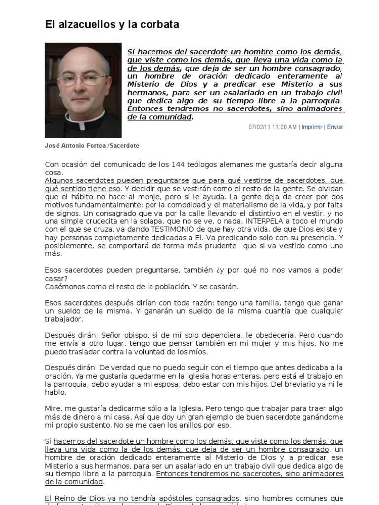 El Alzacuellos y La Corbata (J.A. Fortea) | Descargar gratis PDF ...