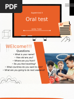 Family and Friends 3- Oral Test | PDF