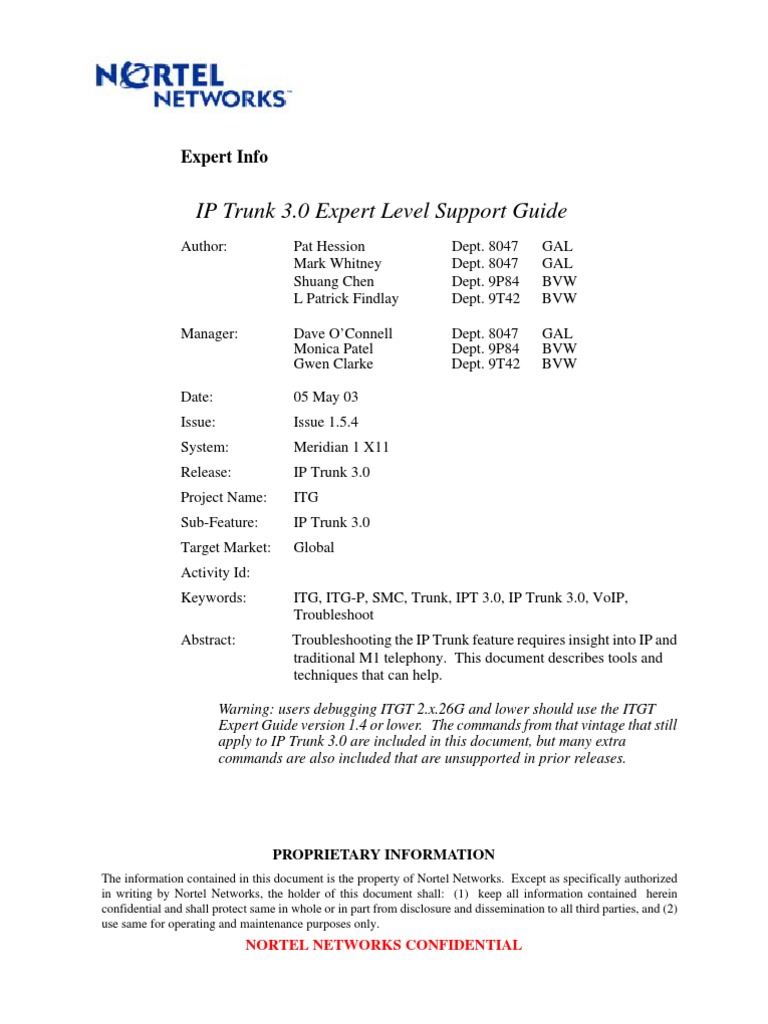 Ipt3 Expert Level Support Guide | PDF | Communications Protocols ...