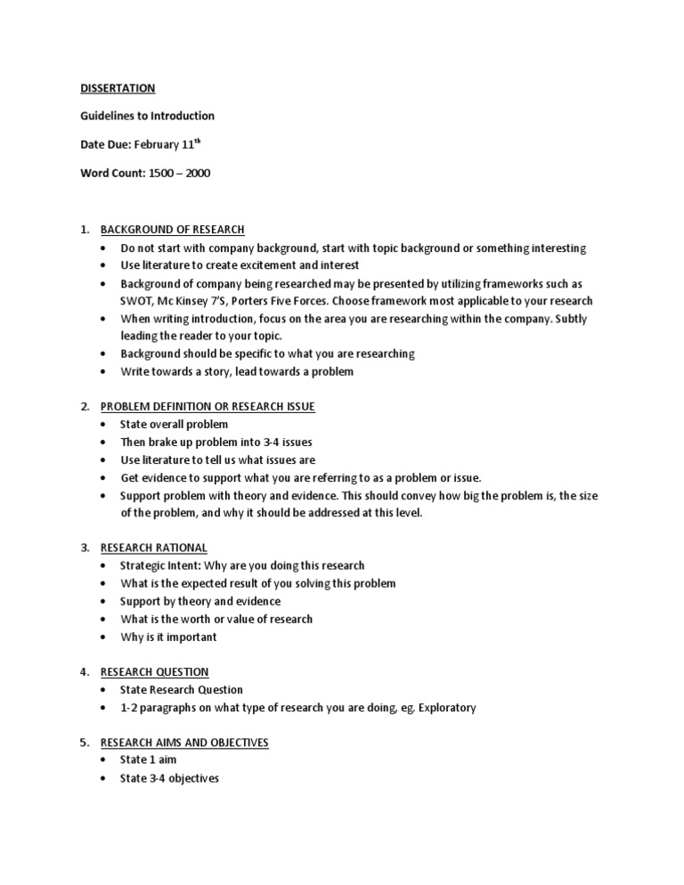 Introduction Guidelines | PDF