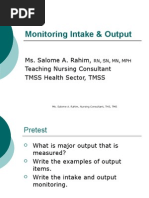 Measuring Intake and Output | PDF | Patient | Urine