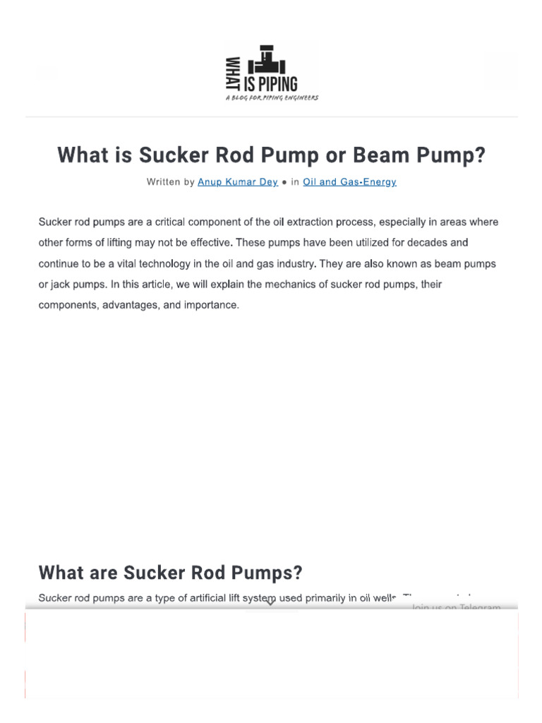 Sucker Rod Pumps | PDF