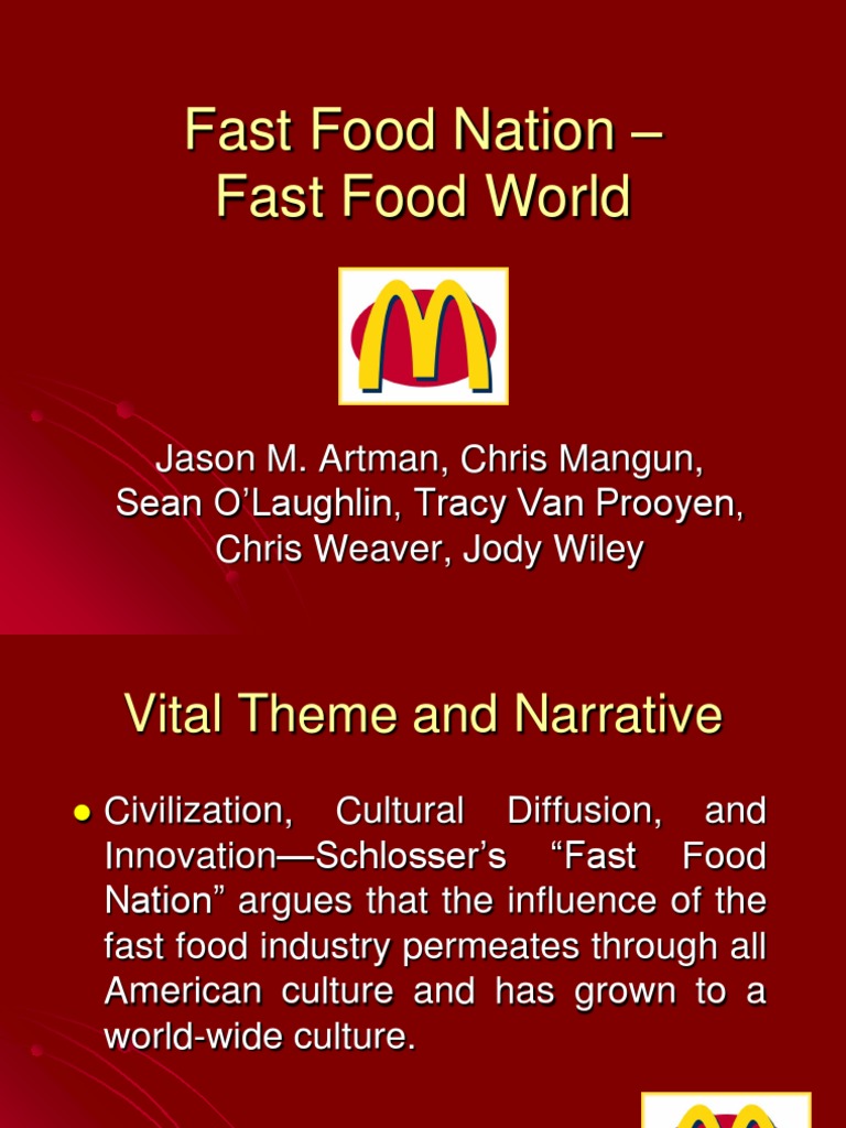 Fast Food Nation | PDF | Fast Food | Food Industry