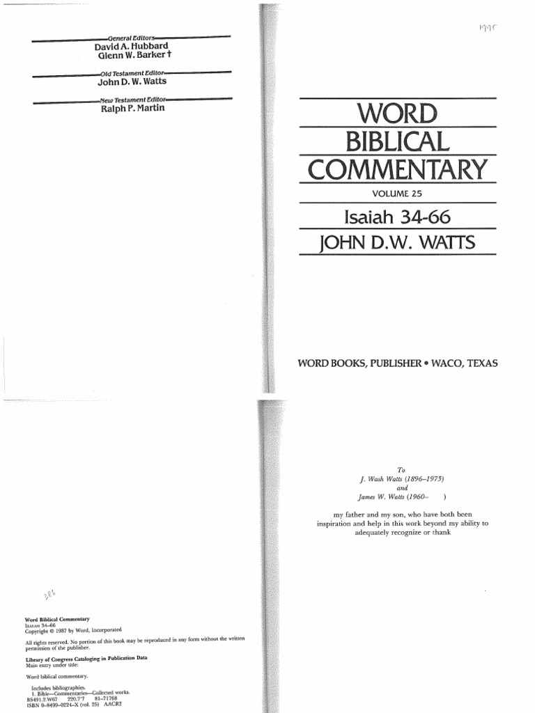 WBC VOL.25 Isa.42 - 13-43 - 21 | PDF