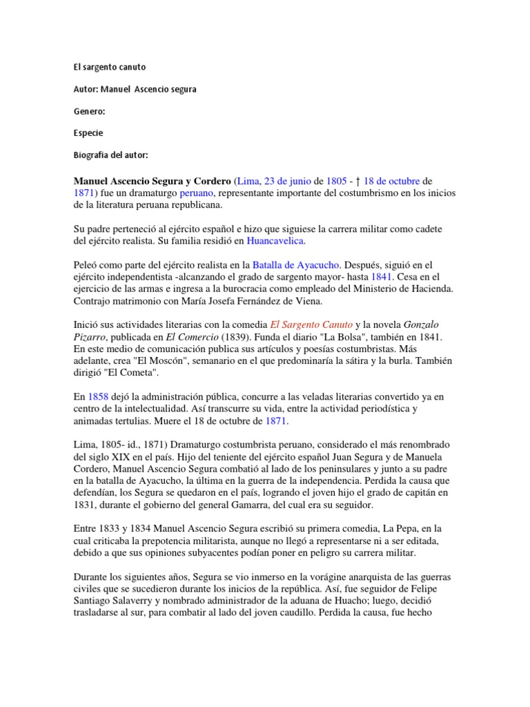 El Sargento Canuto | PDF