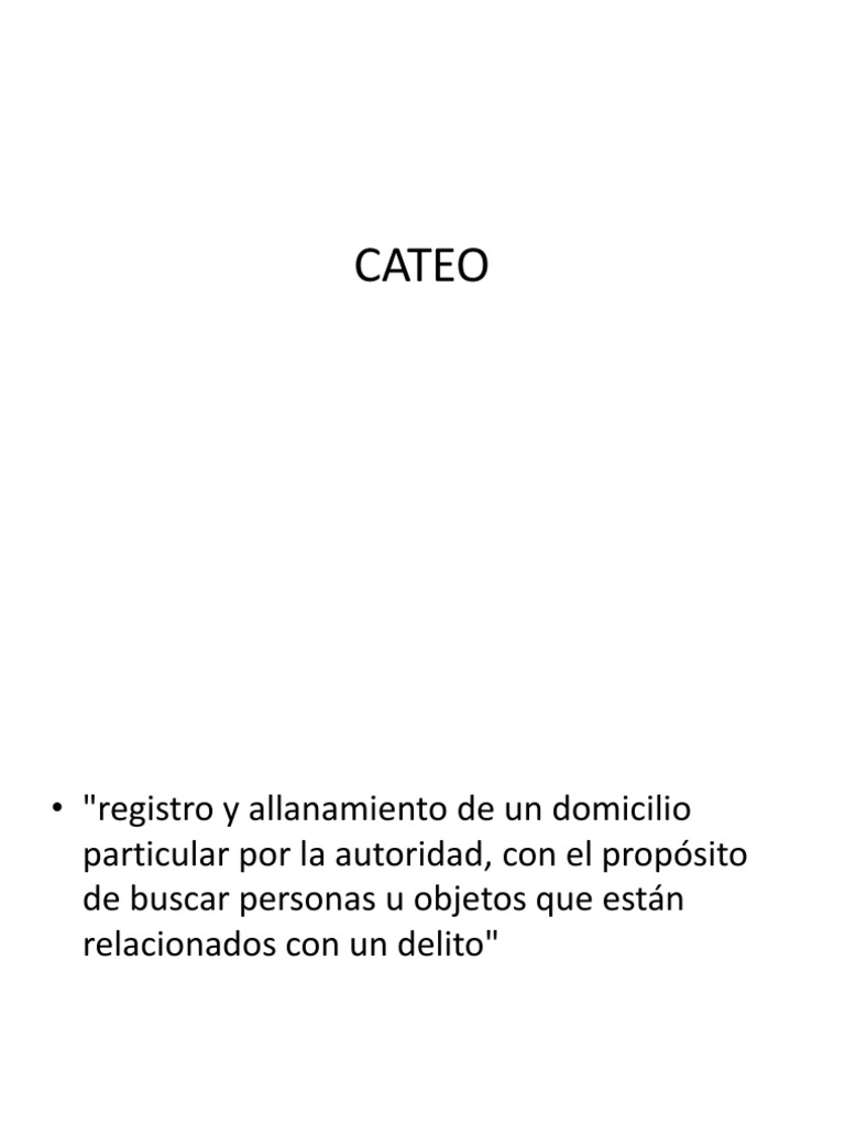 CATEO | PDF | Juez | Derecho Constitucional