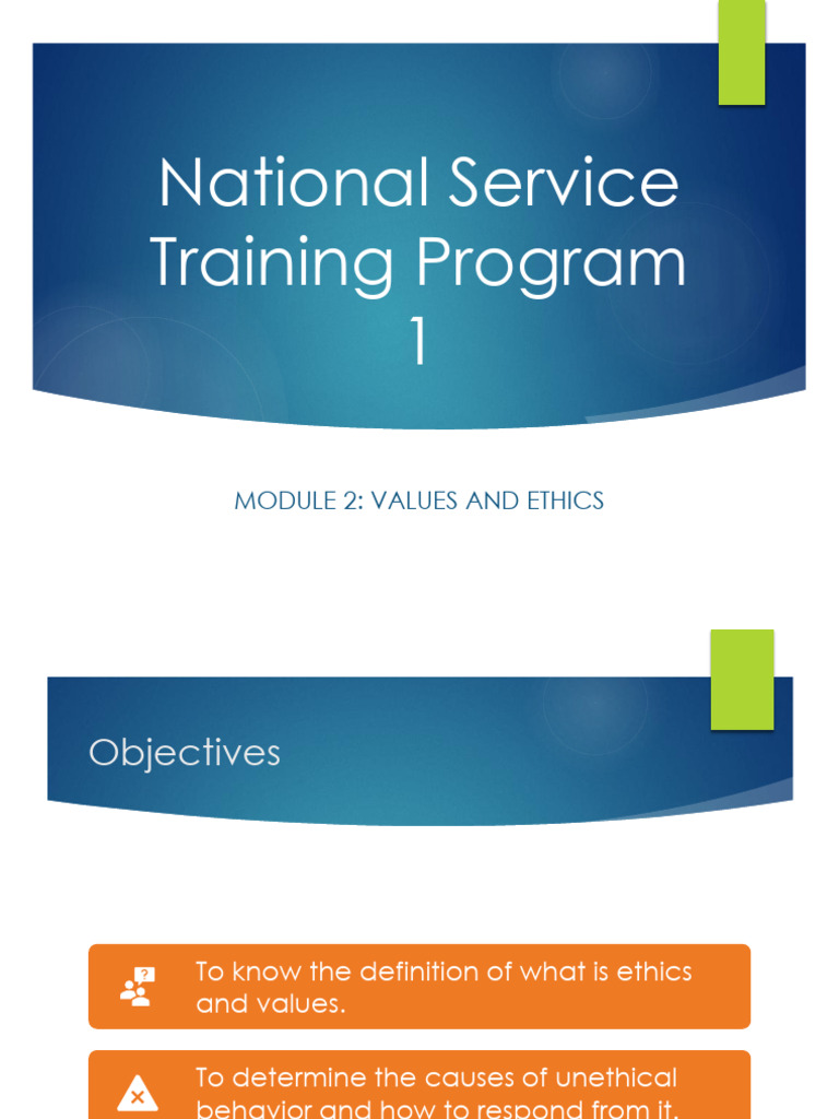 Module 2 - NSTP 1 Values and Ethics | PDF | Value (Ethics) | Morality