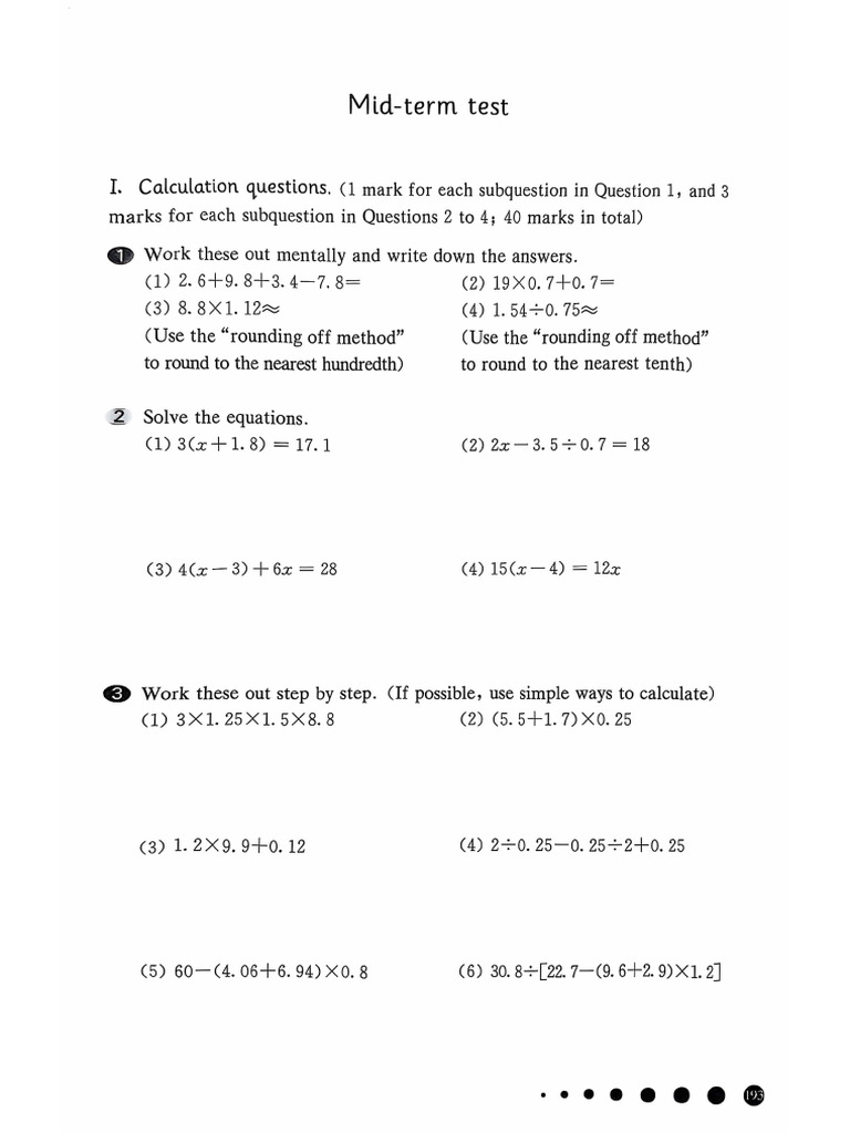Mid Term Test | PDF