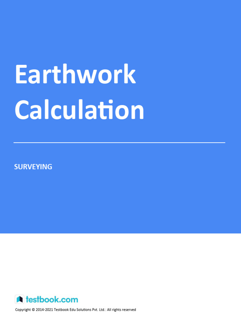 Earthwork Calculation Methods Guide | PDF | Area | Geometry