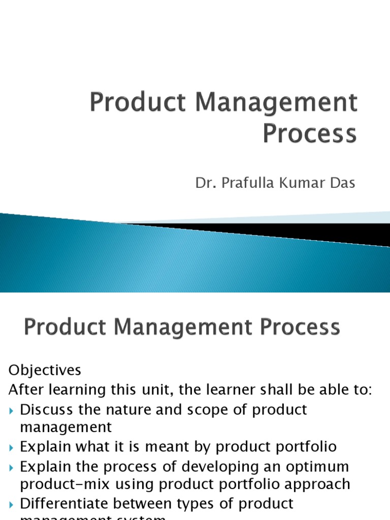 Understanding Product Management Objectives | PDF | Marketing ...