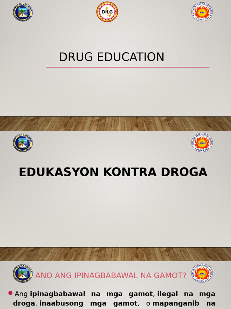 Drug Education Presentation | PDF