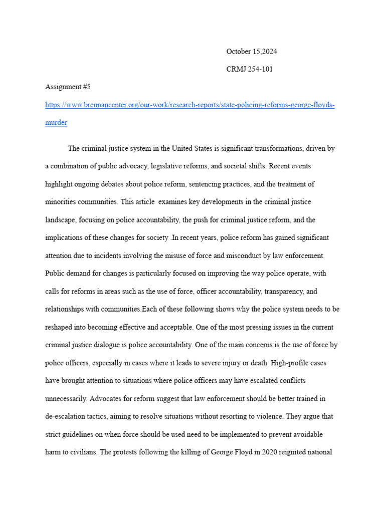 Police Reform and Accountability Insights | PDF | Police | Use Of Force