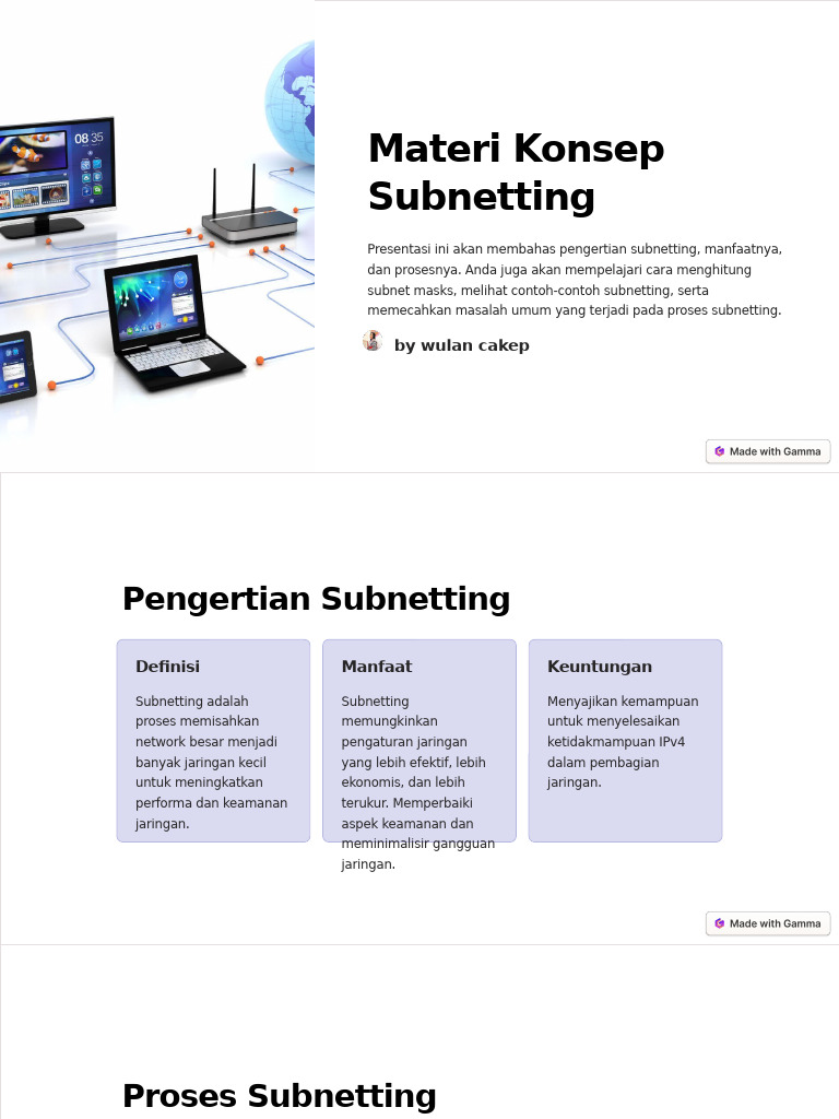 Panduan Lengkap Subnetting Jaringan | PDF