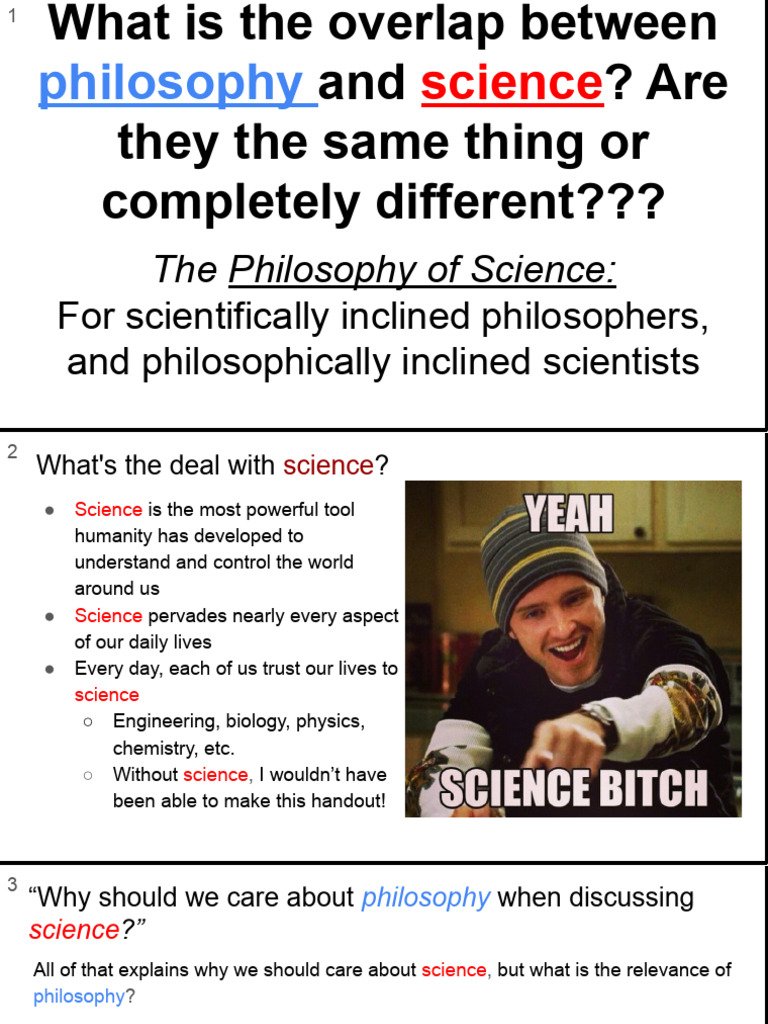 What Is The Overlap Between Philosophy and Science - Are They The Same ...