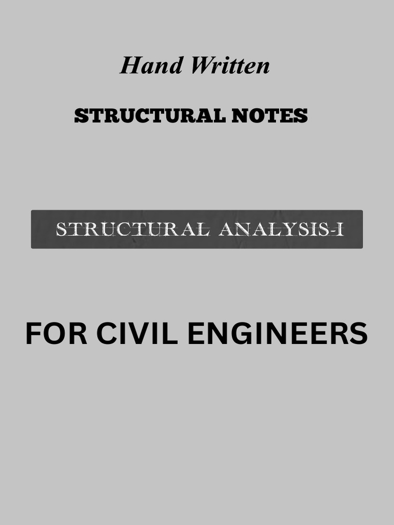 Structural Notes for Civil Engineers | PDF