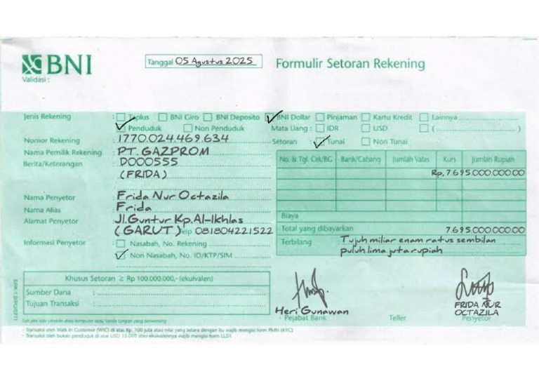 Pencairan Giro Kriling BNI | PDF