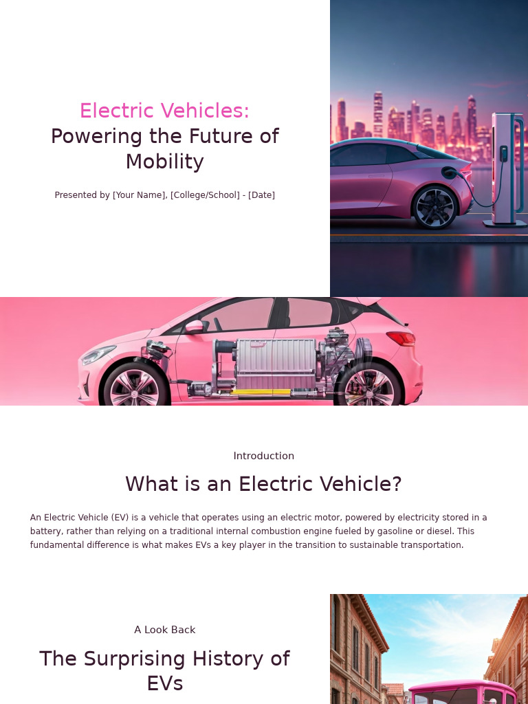 Electric Vehicles Powering The Future of Mobility | PDF | Electric ...