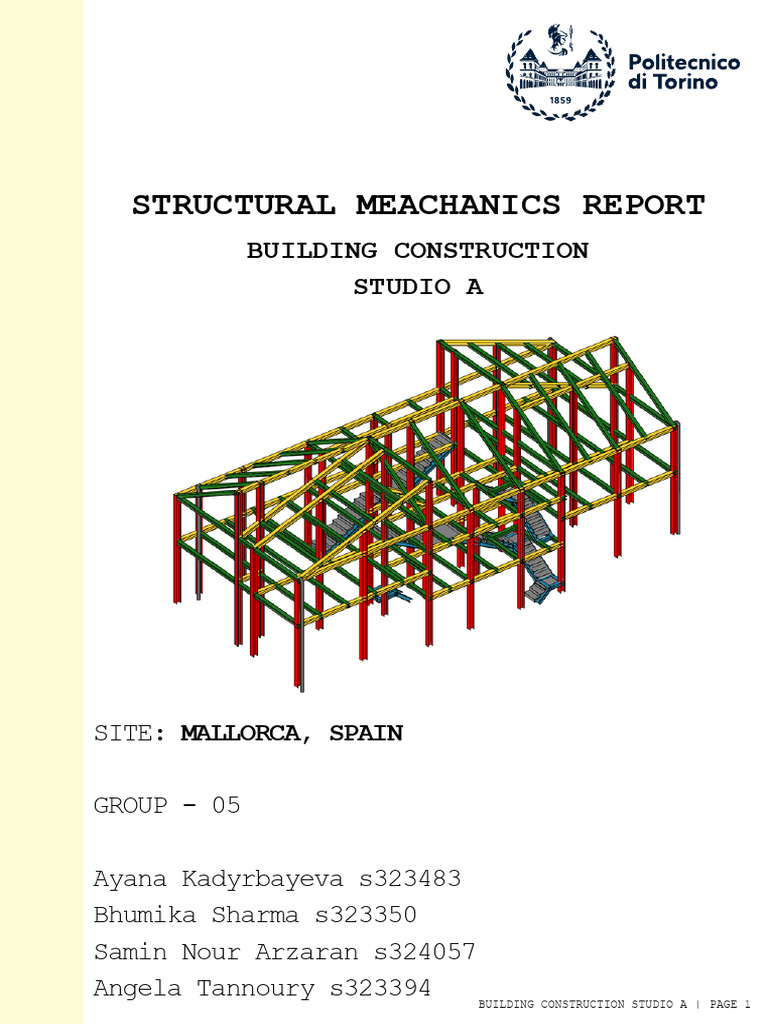 Structural Analysis of Mallorca Building | PDF | Applied And ...