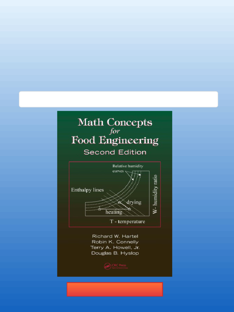Math Concepts For Food Engineering Second Edition Connelly Full Access ...