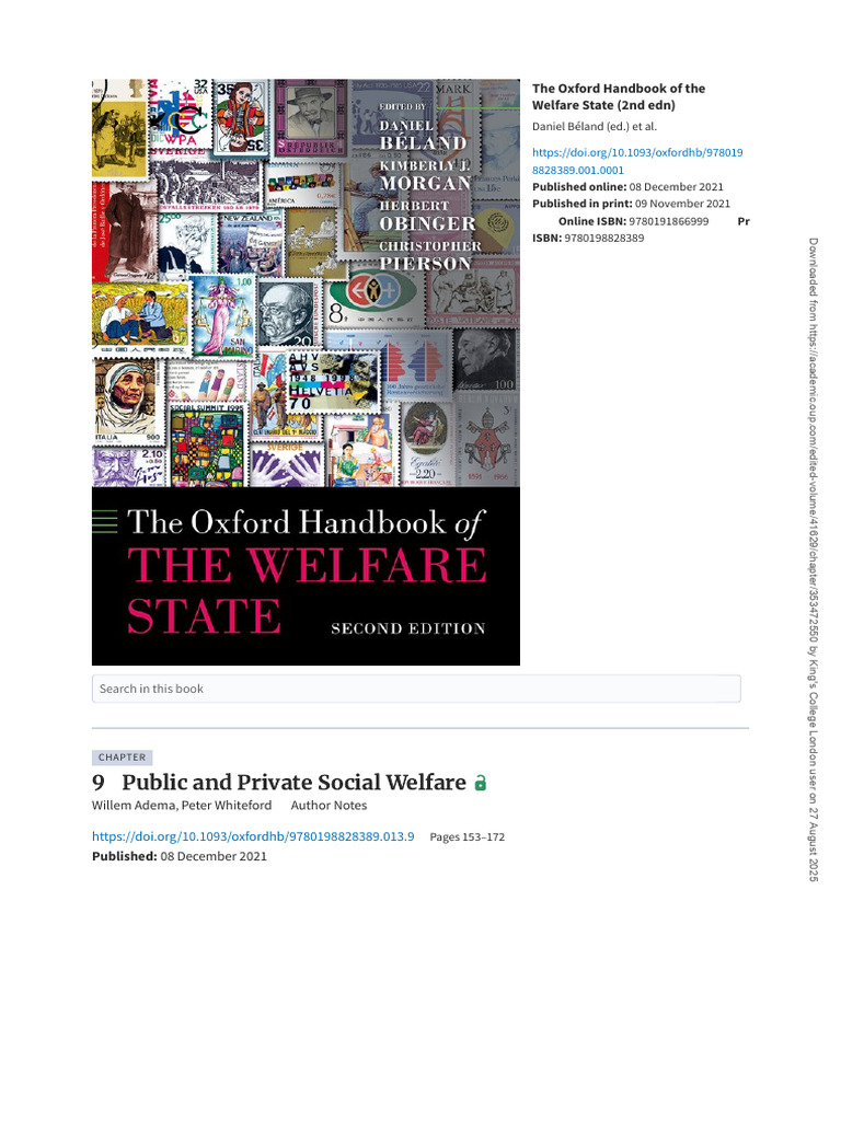 Public vs. Private Social Welfare Analysis | PDF | Taxes | Government ...