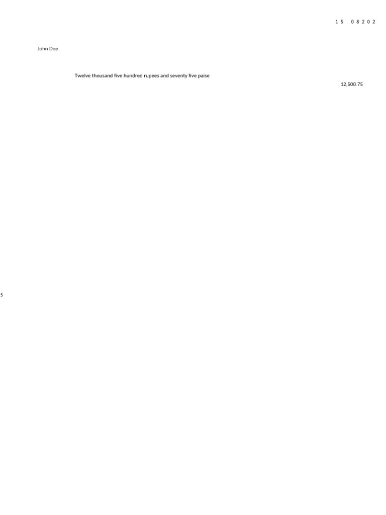 HDFC Cheque Fixed | PDF