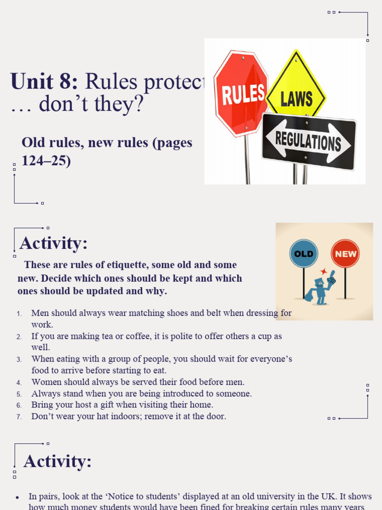 Old rules, new rules (pages 124–25) | PDF